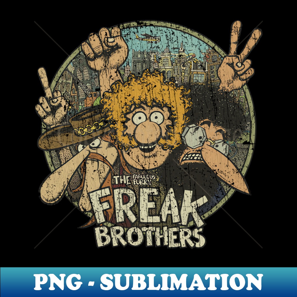 The Fabulous Furry Freak Brothers 1968 - Exclusive PNG Subli | Inspire ...