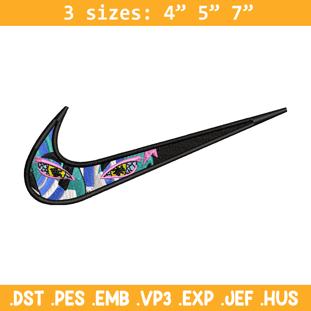 Akaza eyes nike embroidery design, Kimetsu no Yaiba embroide - Inspire ...