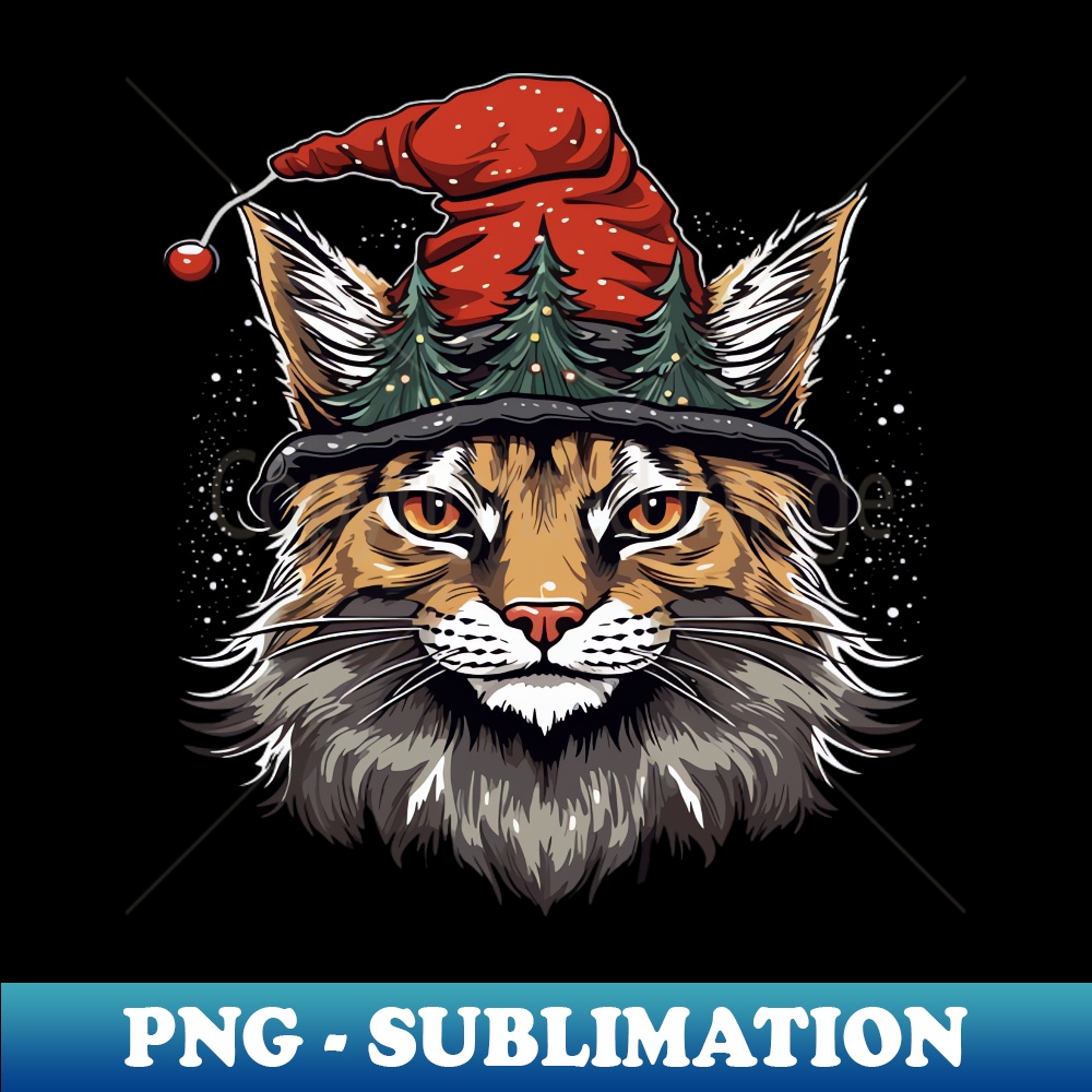 American Bobcat Christmas - Retro PNG Sublimation Digital Do | Inspire ...