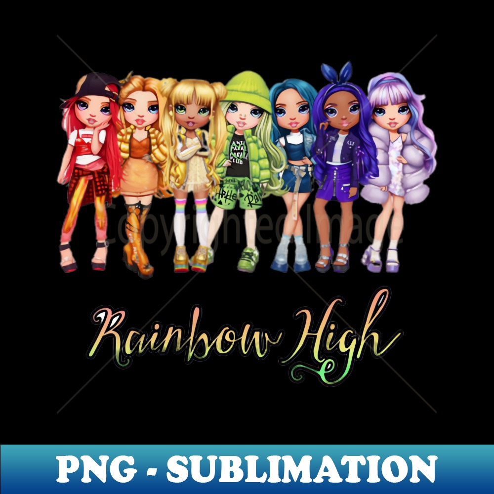 Rainbow High Dolls Characters - PNG Sublimation Digital Down | Inspire ...