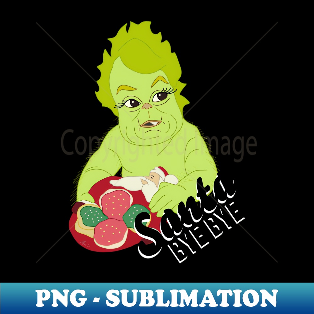 Santa Bye Bye - PNG Transparent Digital Download File for Su | Inspire ...