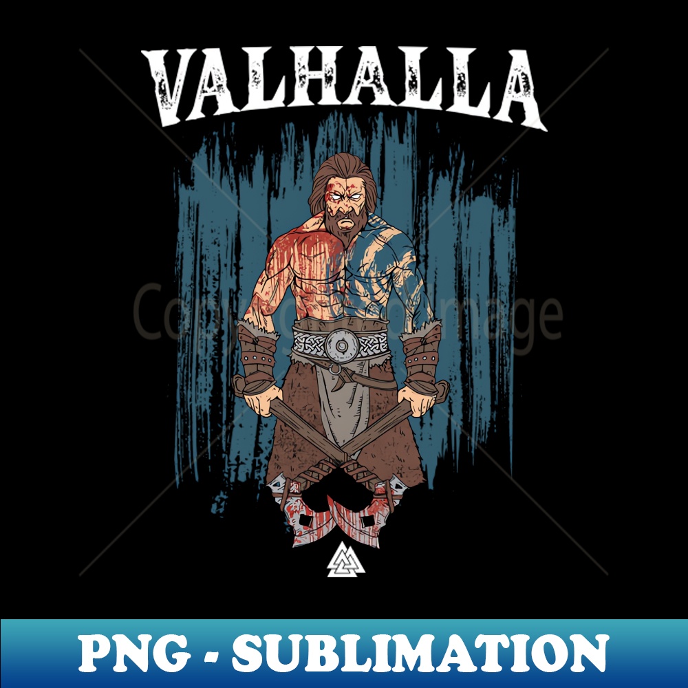 Valhalla Viking Norse - PNG Transparent Sublimation Design - - Inspire ...