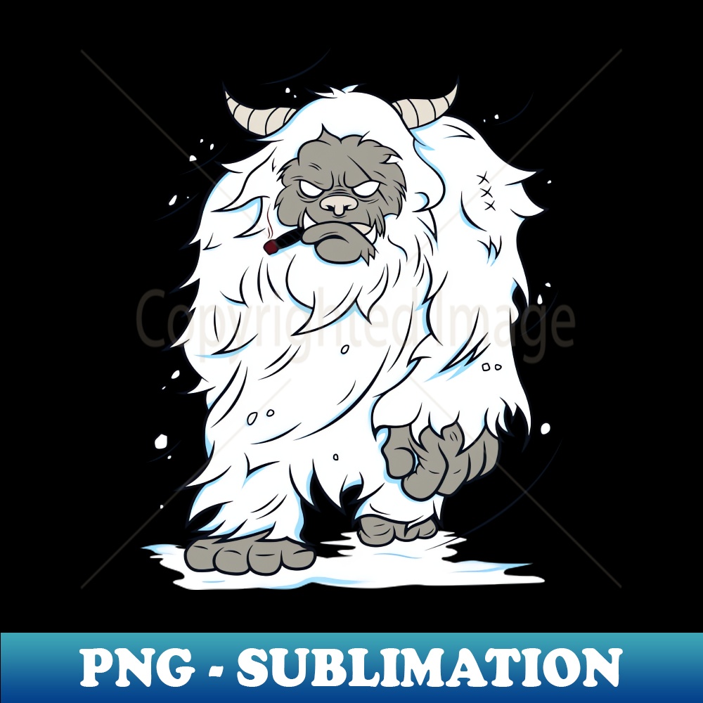 Snow Yeti White Bigfoot - Instant PNG Sublimation Download - | Inspire ...