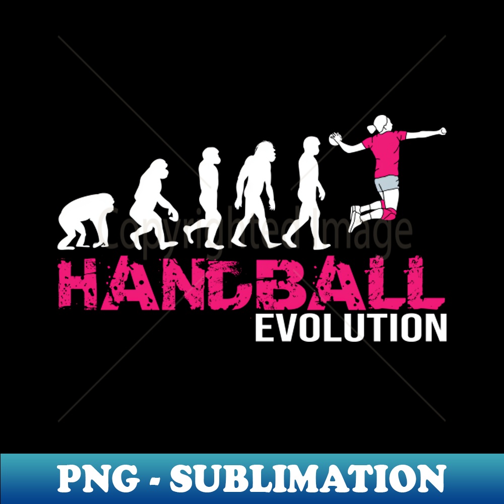 Evolution of Handball Women Gift Girls Pink - Aesthetic Subl - Inspire Uplift
