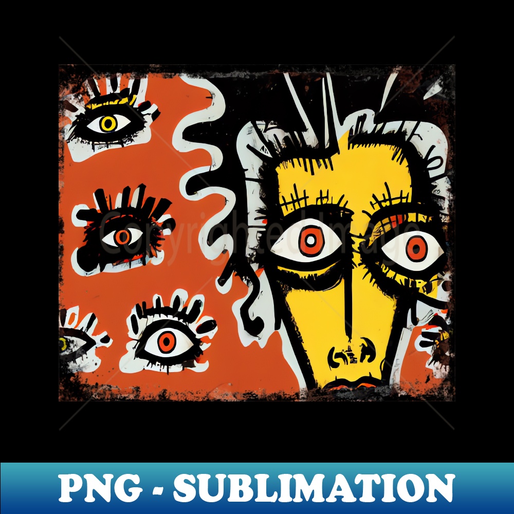 Weird Crazy Eyes Street Art - Sublimation-Ready PNG File - P | Inspire ...