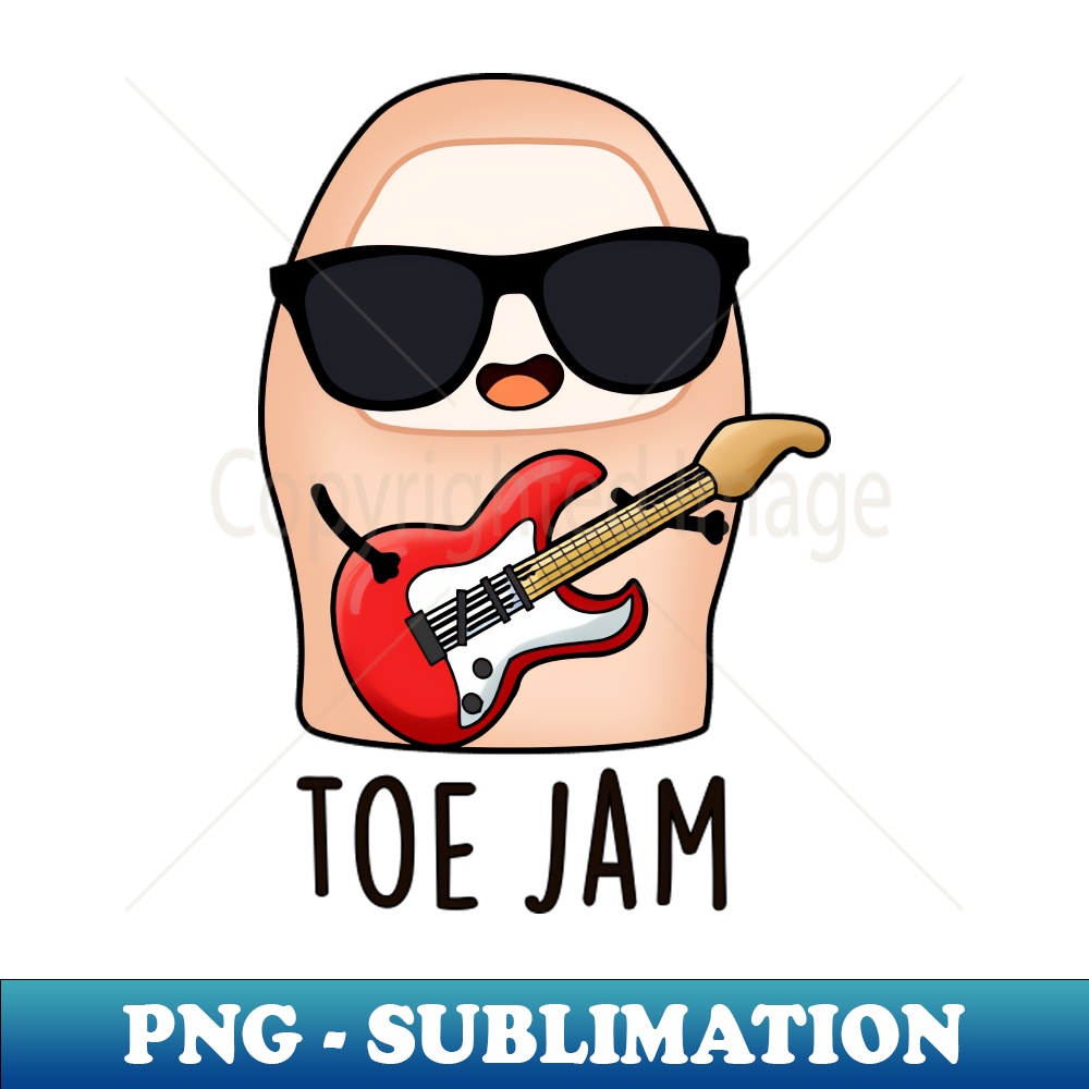 Toe Jam Funny Big Toe Music Pun - Vintage Sublimation PNG Do | Inspire Uplift
