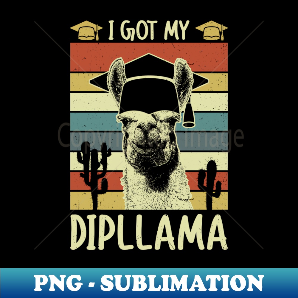 I Got My Dipllama-Diploma Graduation attainment llama - PNG | Inspire ...
