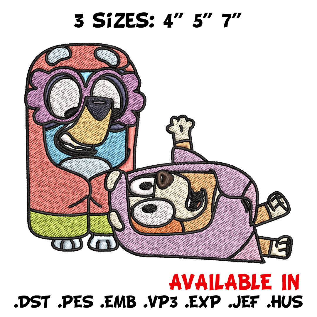 Bluey bingo Embroidery design, Bluey bingo Embroidery, Embro - Inspire ...