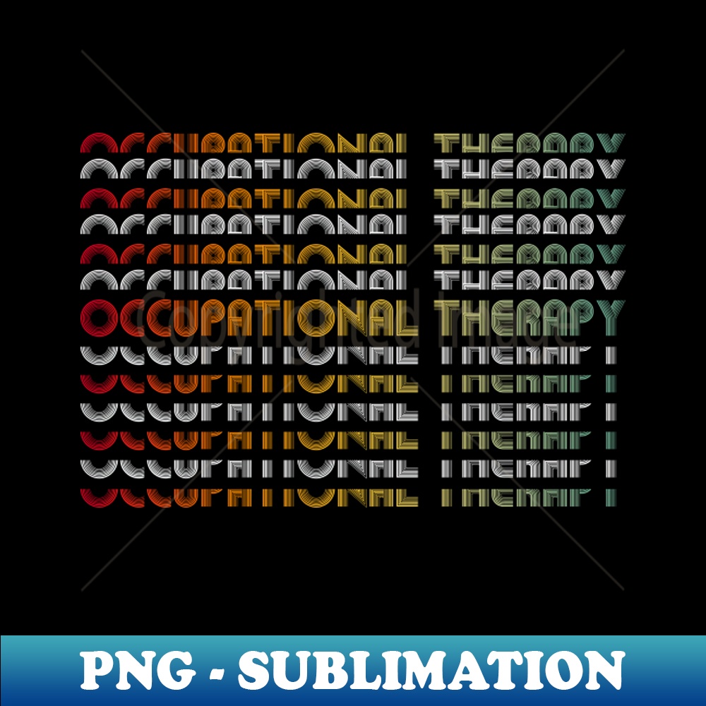 Occupational Therapy Groovy - PNG Transparent Sublimation De - Inspire ...
