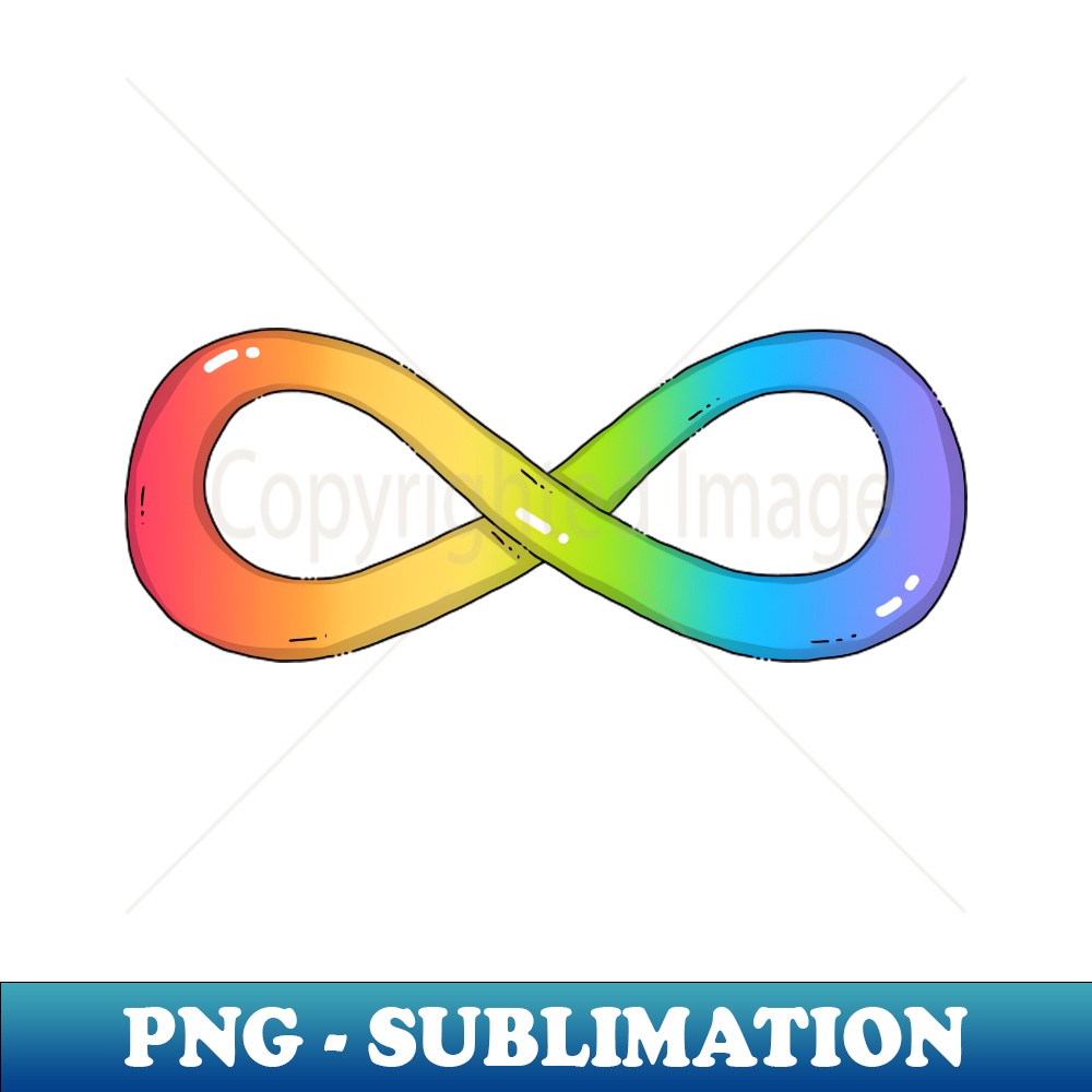 Rainbow Infinity Symbol For Autism - High-Resolution PNG Sub - Inspire ...