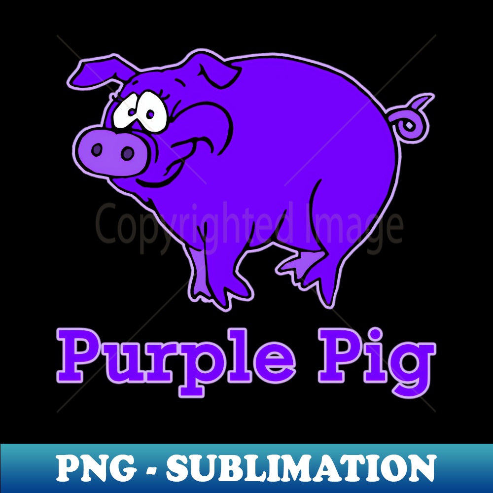 Purple pig on apparel mugs baby - PNG Transparent Sublimatio | Inspire ...