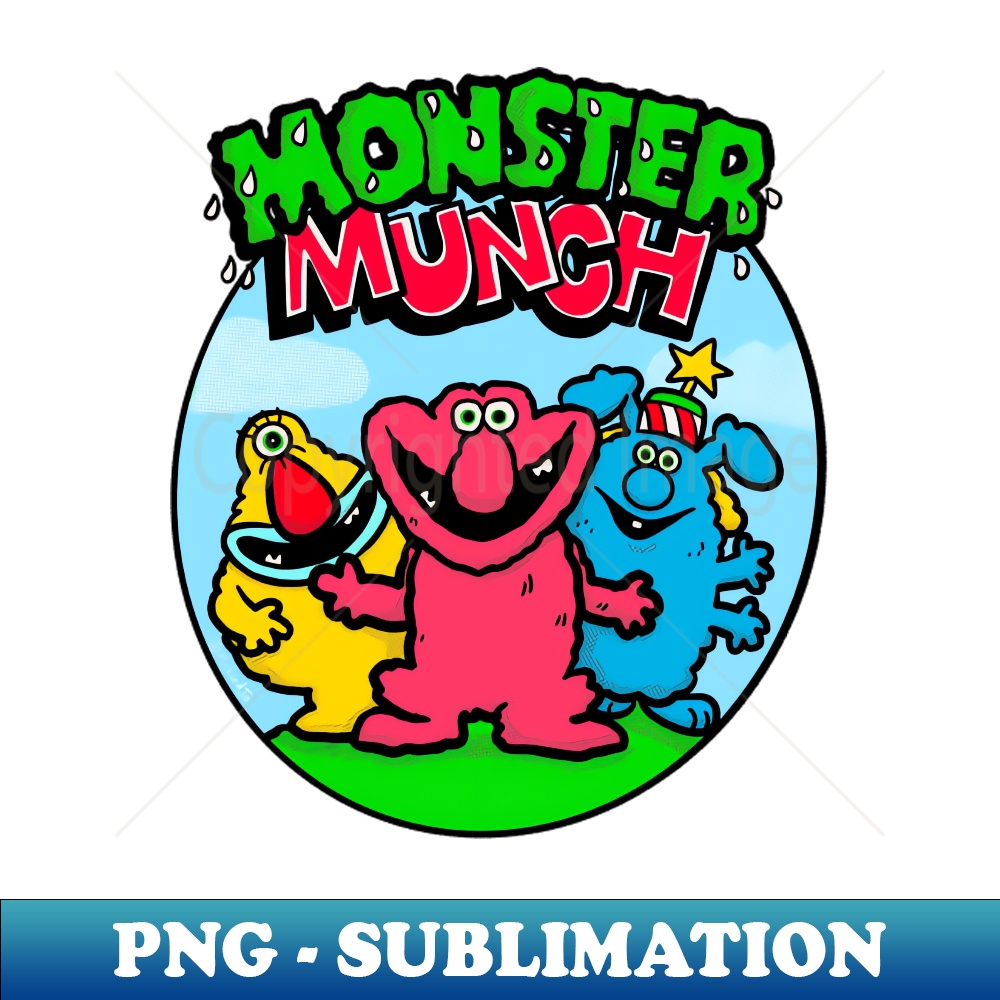 Munching Monsters - PNG Transparent Sublimation File - Creat | Inspire ...