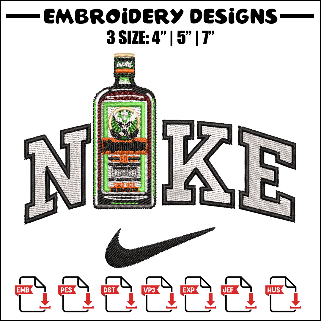 Bottle x nike logo embroidery design, Nike embroidery, Embro - Inspire ...