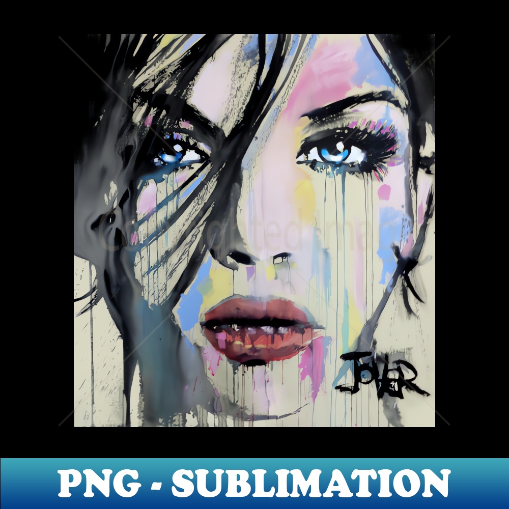 Painting pain - Aesthetic Sublimation Digital File - Defying | Inspire Uplift