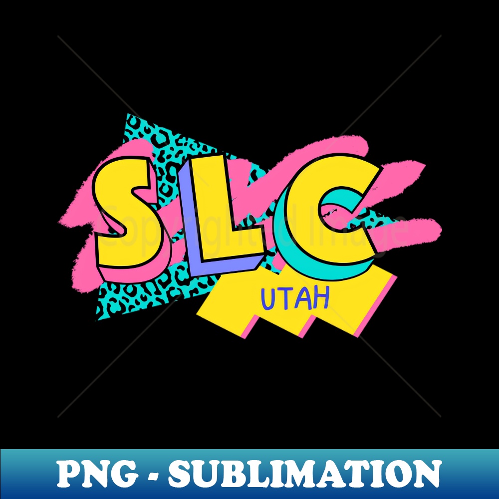 Salt Lake City Utah Retro 90s Logo - Instant Sublimation Dig | Inspire ...