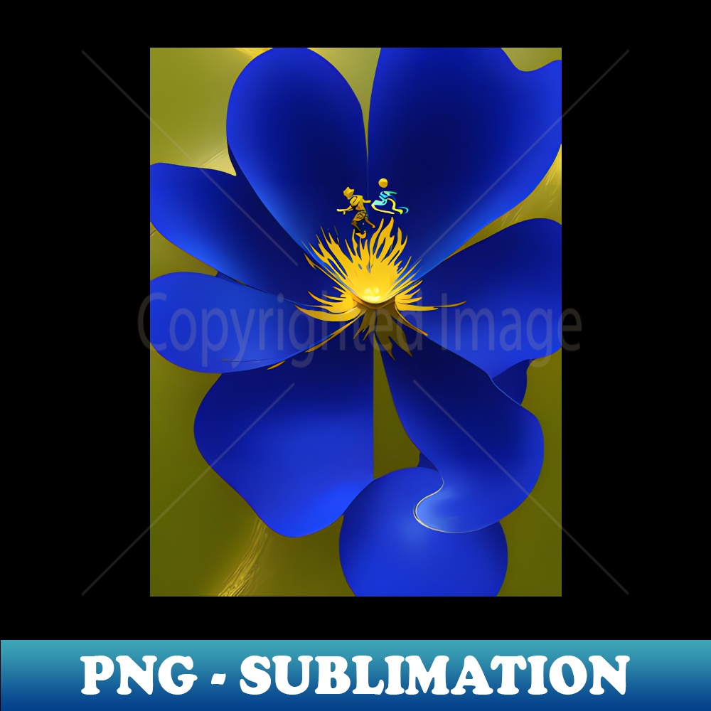 Abstract blue flower design - Stylish Sublimation Digital Do | Inspire ...