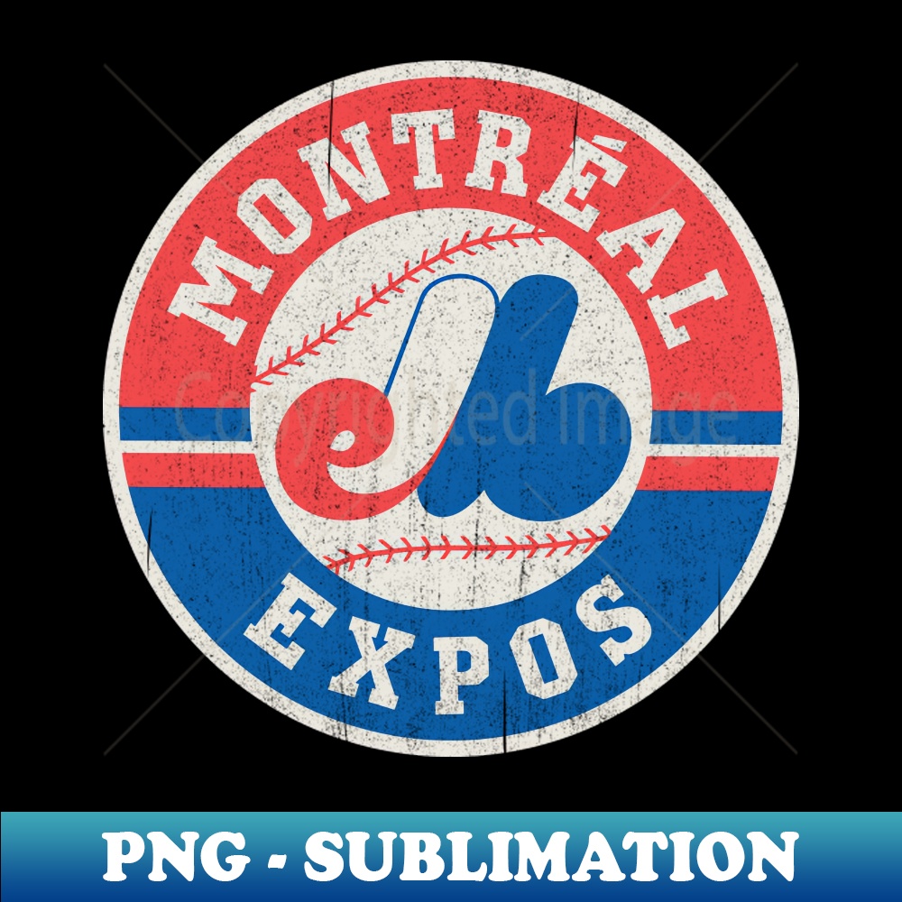 Montreal Expos Vintage Logo - Artistic Sublimation Digital F | Inspire ...