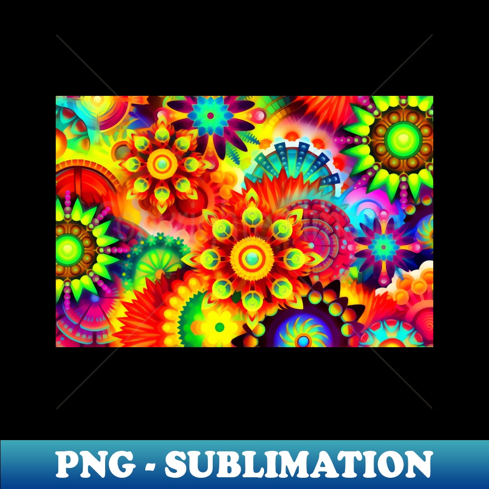 Colorful mandalas background - Instant Sublimation Digital D | Inspire ...