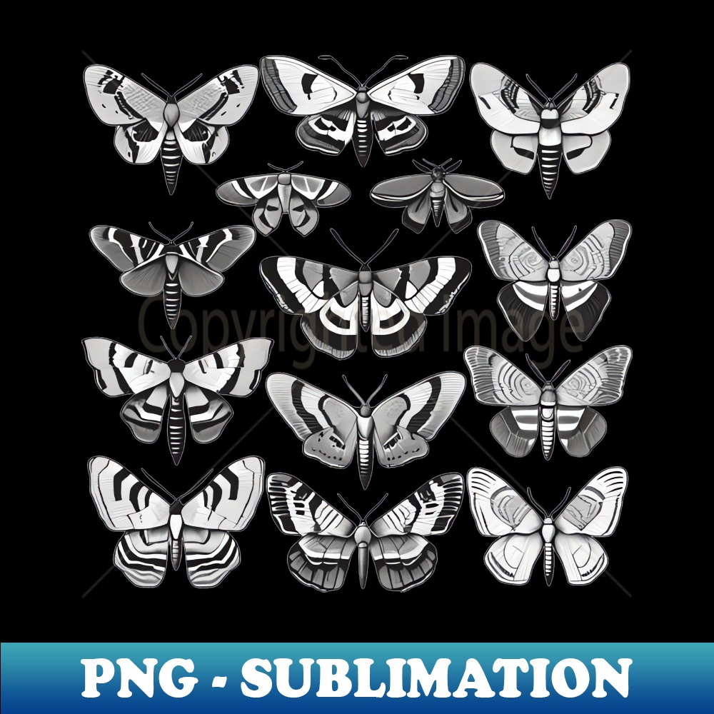 Moth collection butterfly goblincore goth cottagecore black | Inspire ...