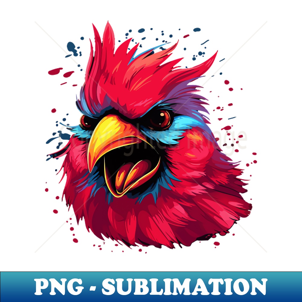 Cardinal Bird Smiling - High-Resolution PNG Sublimation File | Inspire ...