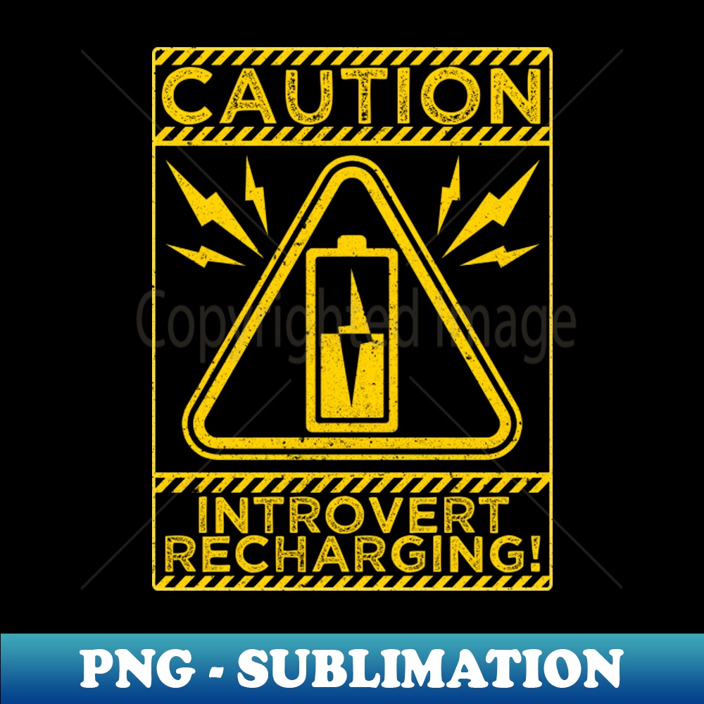 Caution Introvert Recharging Funny Humor Sayings Quotes - PN - Inspire ...