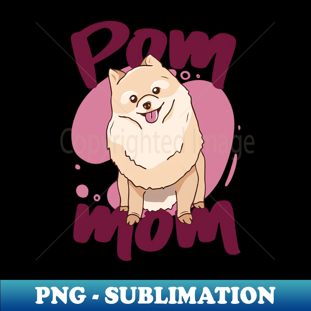 Pom Mom Cute Pomeranian Mom Cartoon - High-Resolution PNG S | Inspire ...