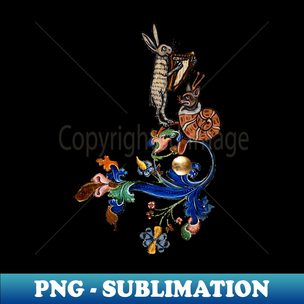 WEIRD MEDIEVAL BESTIARY MAKING MUSIC Harp Playing HareSnail | Inspire ...