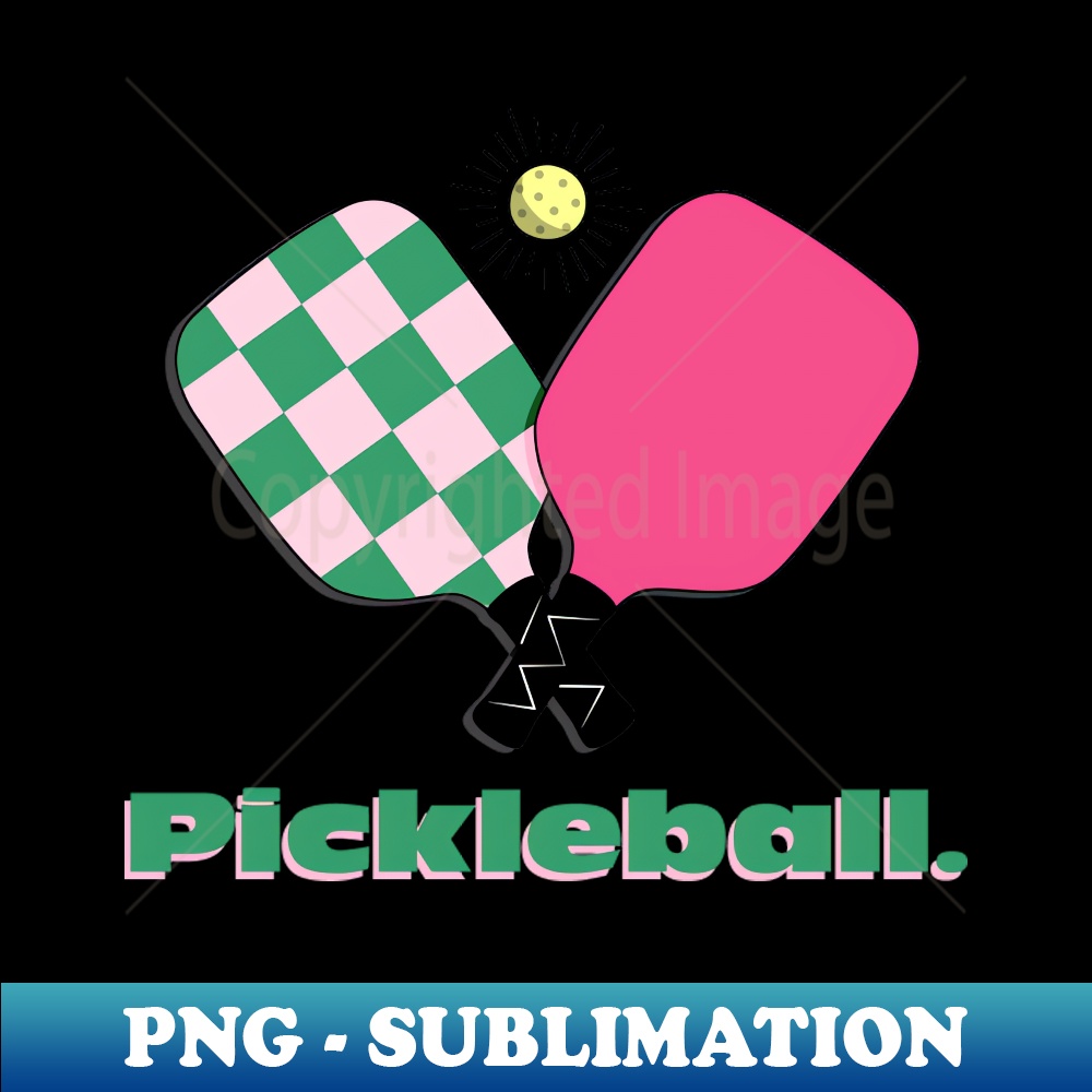 Preppy Pickleball Paddles - Pink and Green - PNG Transparent | Inspire ...