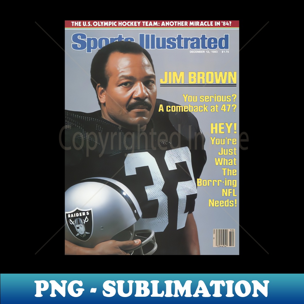 Jim Brown Raiders Return SI Cover - Digital Sublimation Down | Inspire ...