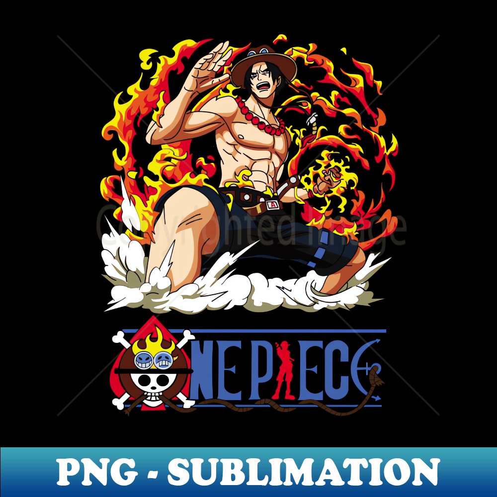 Portgas D Ace - One Piece - Aesthetic Sublimation Digital Fi | Inspire ...