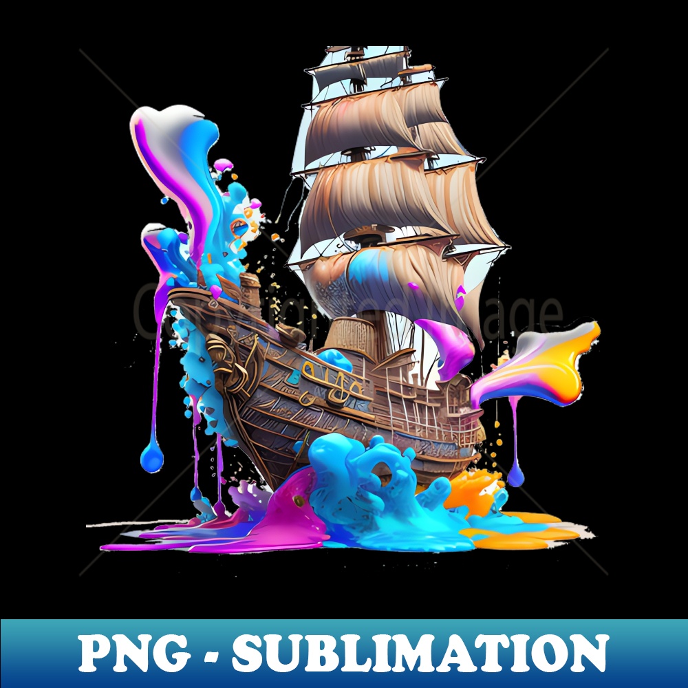 Splash pirate ship - Stylish Sublimation Digital Download - | Inspire ...