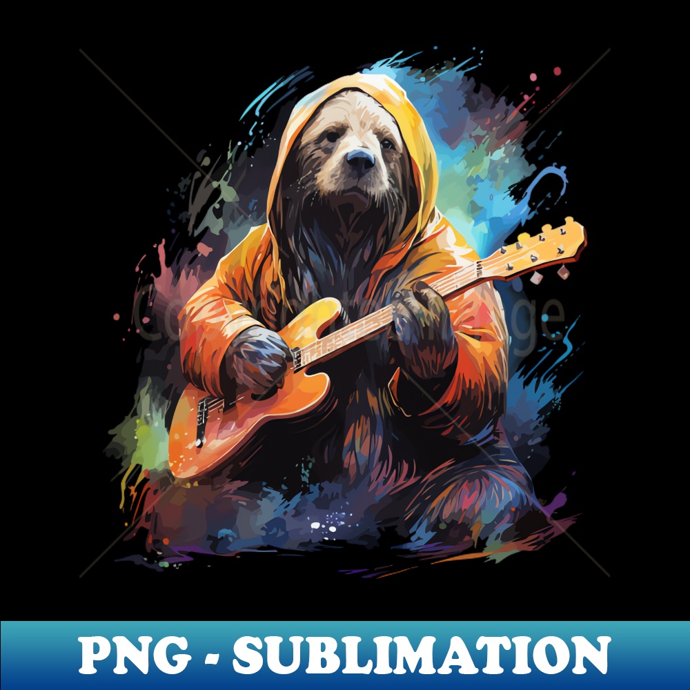 Walrus Playing Guitar - PNG Sublimation Digital Download - S | Inspire ...
