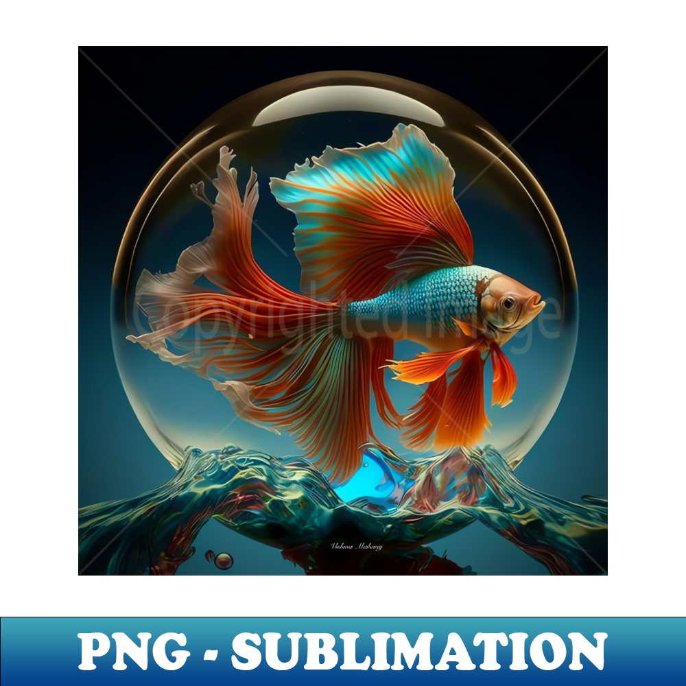 red betta fish - Aesthetic Sublimation Digital File - Stunni | Inspire ...