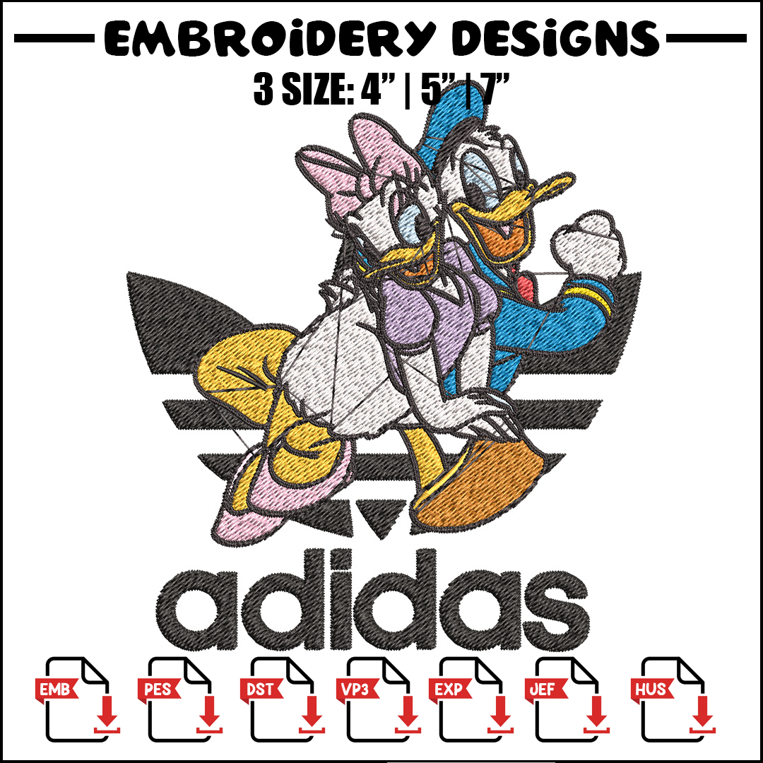 Daisy x duck adidas Embroidery Design, Adidas Embroidery, Br | Inspire ...