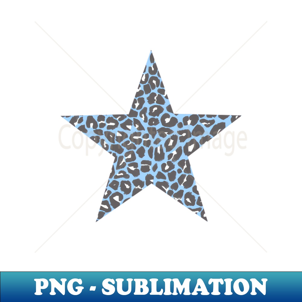 Leopard Print Star Pattern in Blue Grey and White - Aestheti | Inspire ...