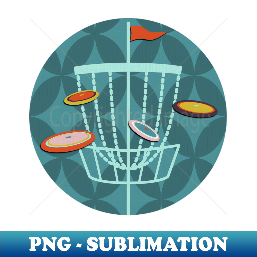 Disc Golf Basket Teal - Exclusive PNG Sublimation Download - | Inspire ...