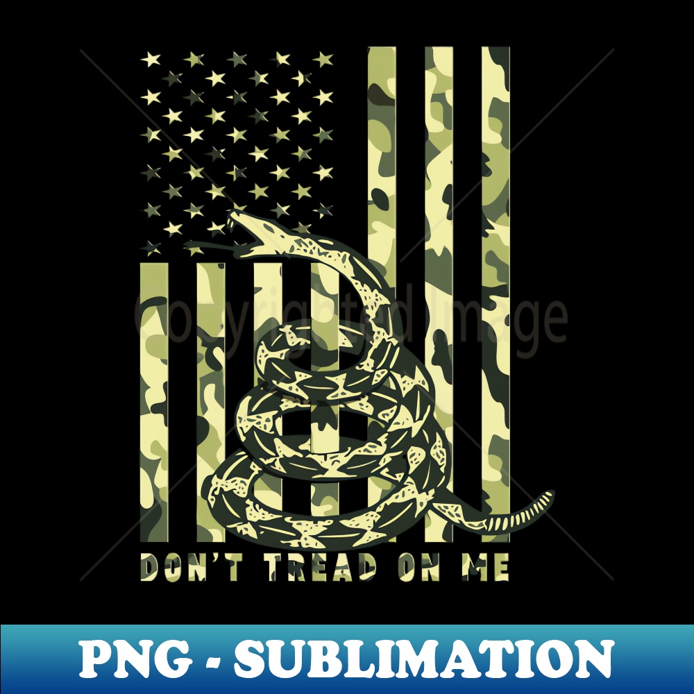 Dont Tread on Me Camo American Flag - High-Resolution PNG Su | Inspire ...