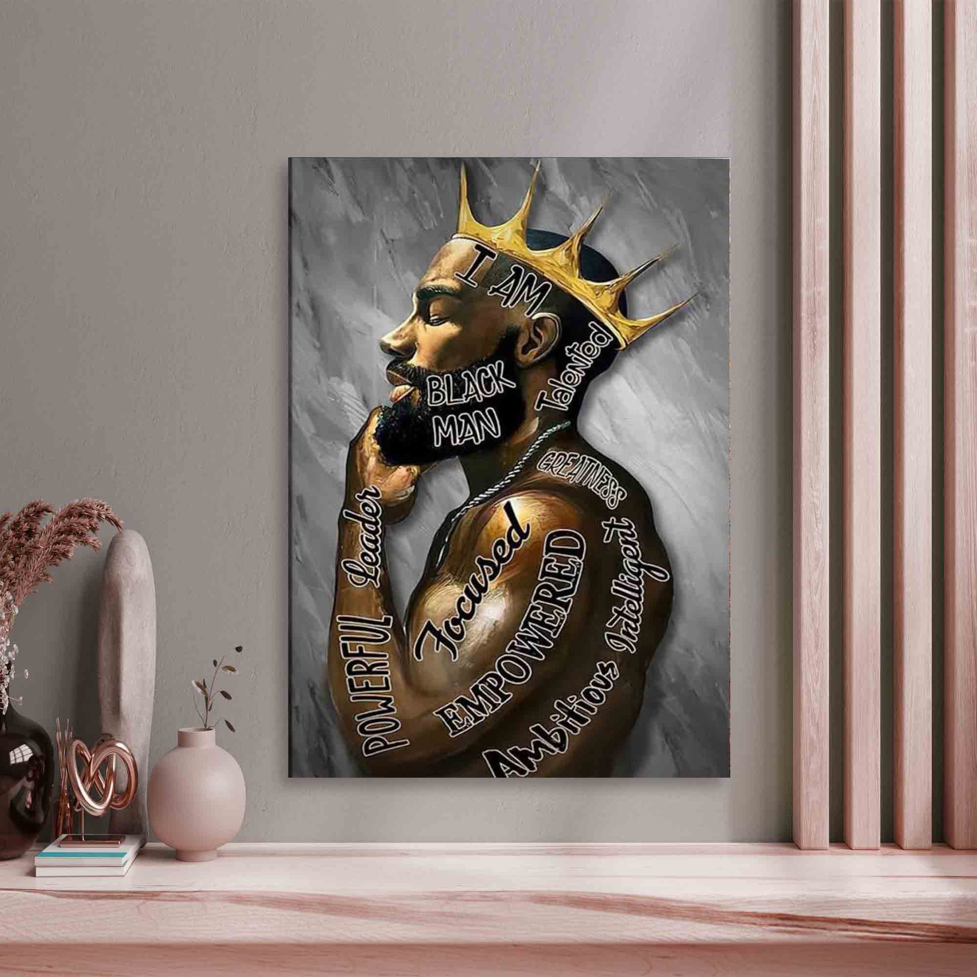 Wall art Black Man, African American Man Poster, Black Men I - Inspire ...