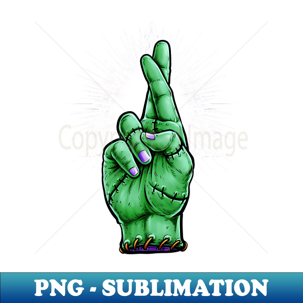 Zombie Fingers Crossed - Instant PNG Sublimation Download - | Inspire ...