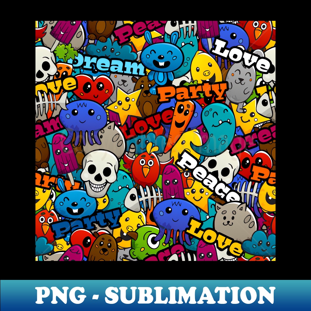 Graffiti Characters - Sublimation-Ready PNG File - Capture I - Inspire ...