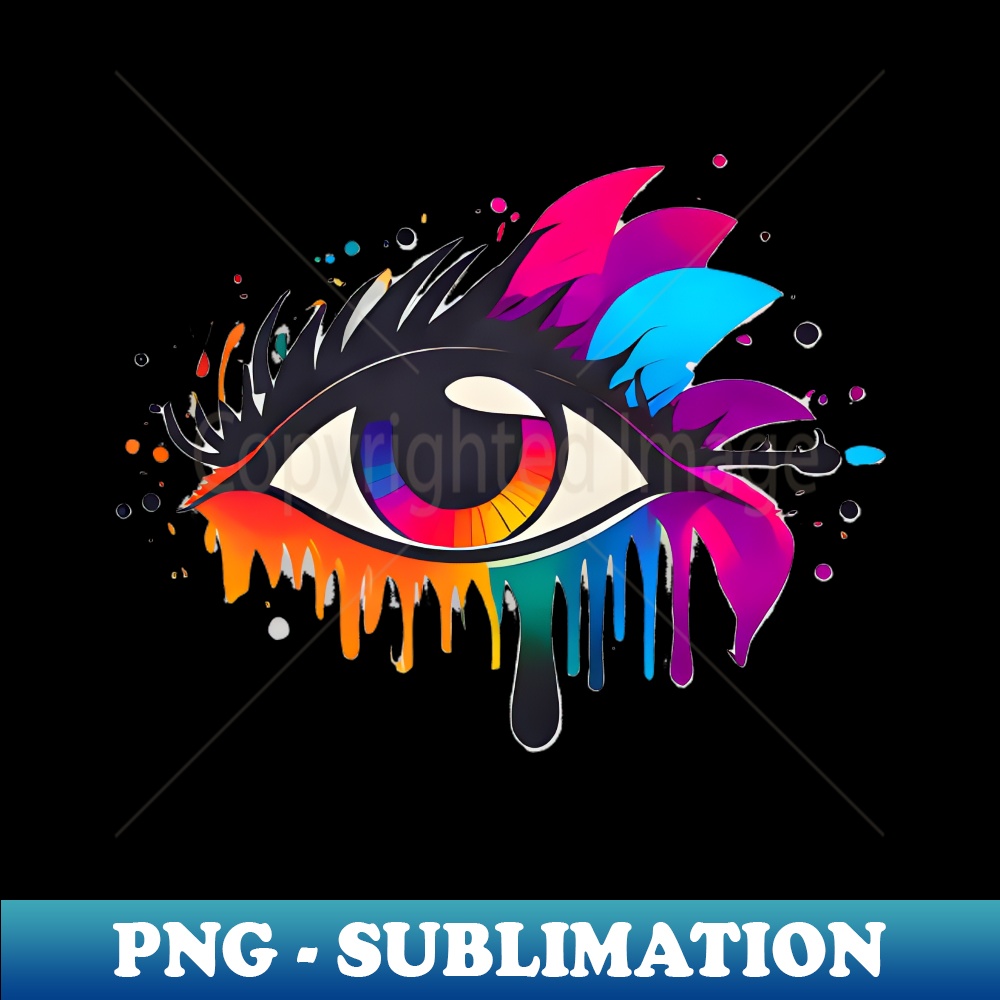Abstract painting eye - PNG Sublimation Digital Download - R | Inspire ...