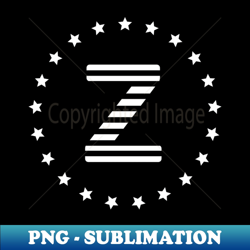 Star Z Alphabet Letter Z - PNG Transparent Sublimation File | Inspire ...