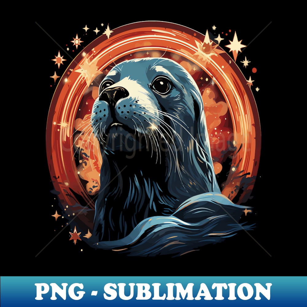 Patriotic Harp Seal - PNG Transparent Sublimation File - Bri | Inspire ...
