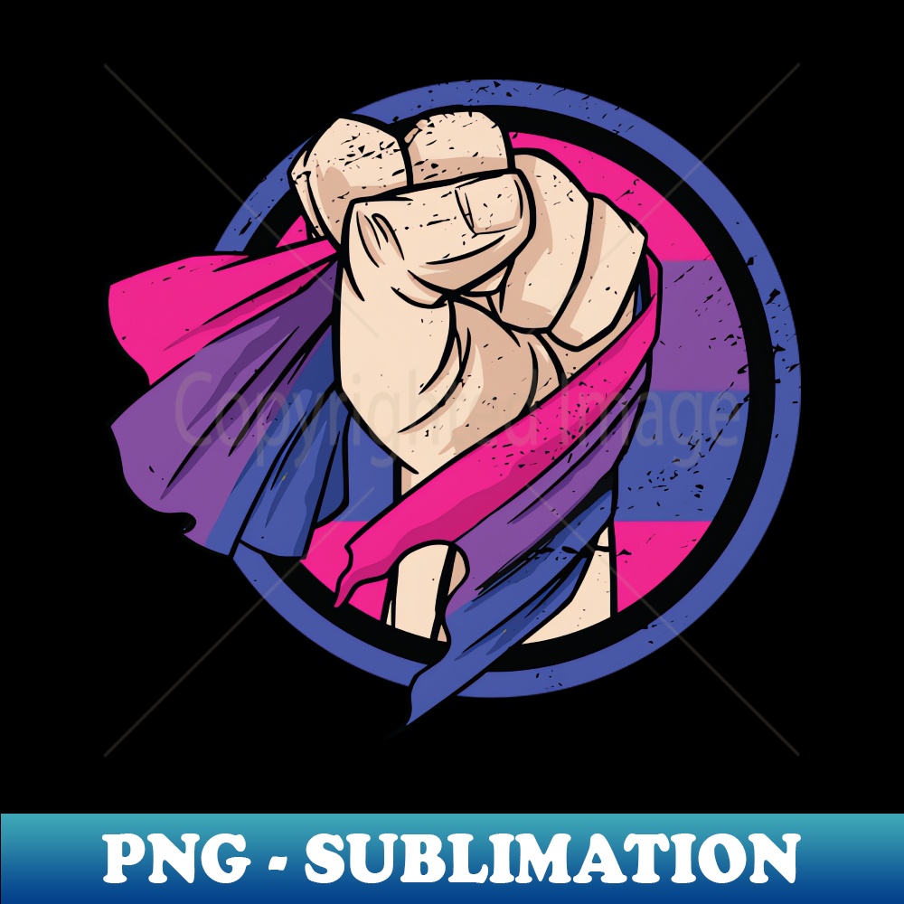 Fight for LGBTQ Rights Protest Fist Bisexual Flag - Instant | Inspire ...