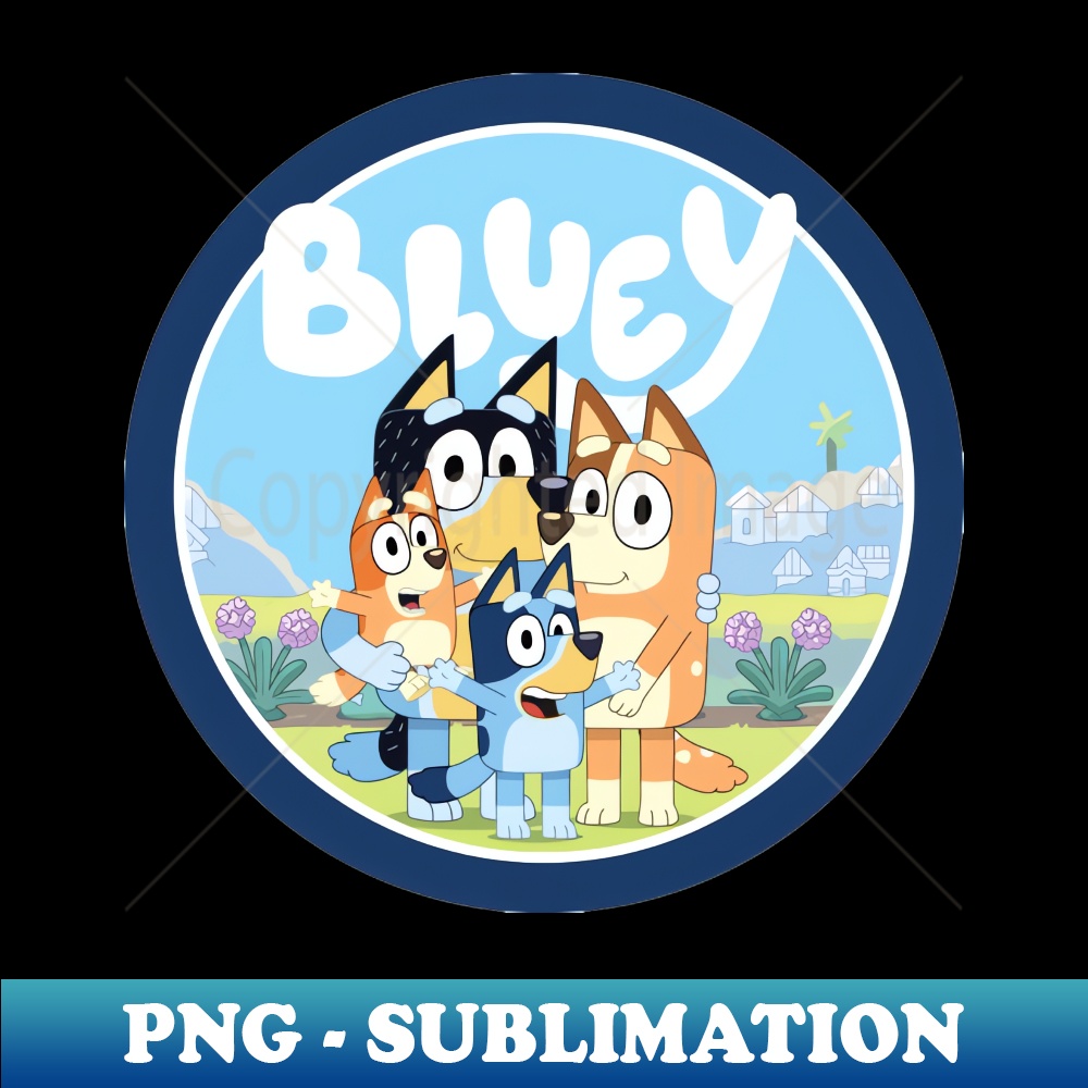 Bluey Family Cartoon - Exclusive Sublimation Digital File - | Inspire ...