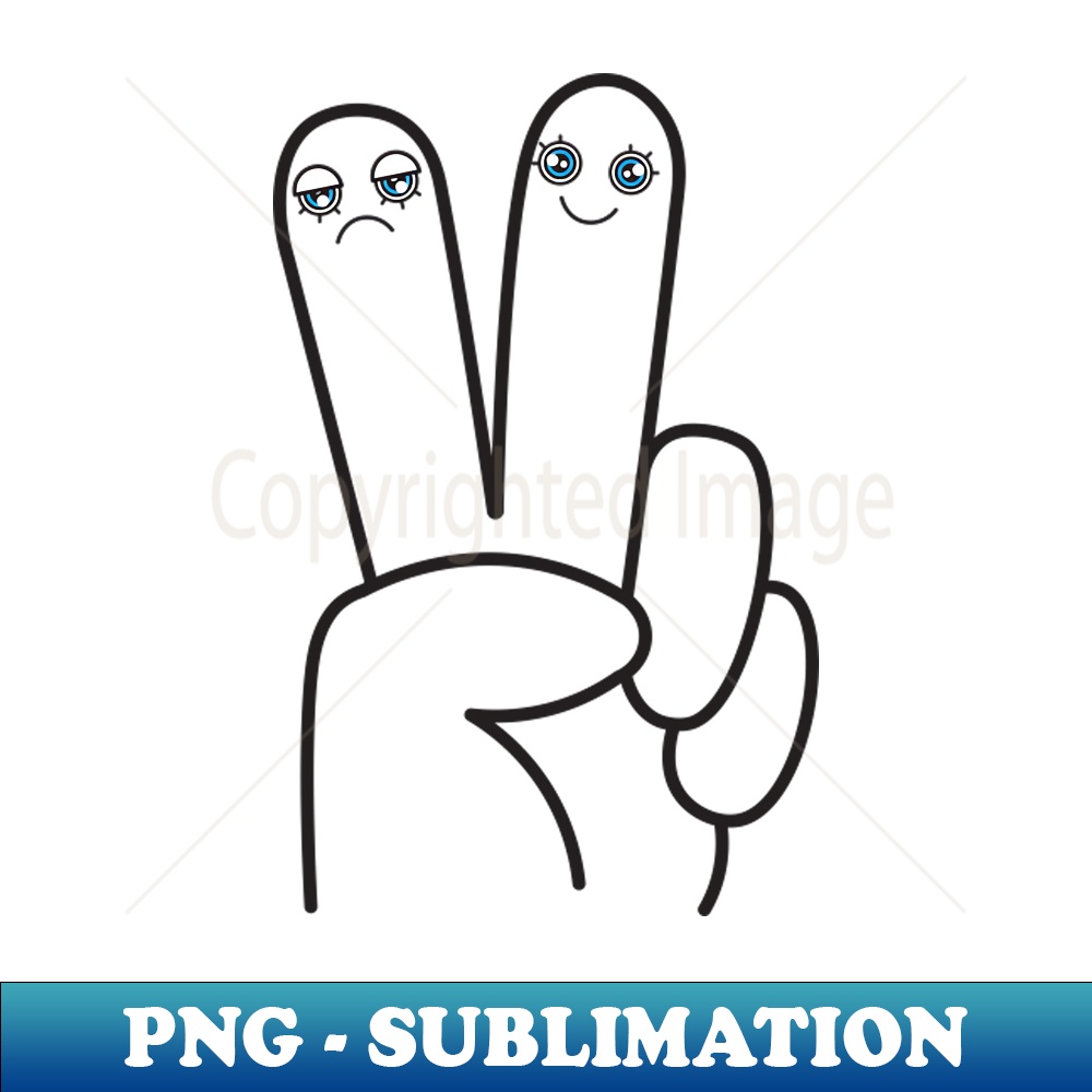 GESTURE TWO FINGERS - PNG Transparent Digital Download File | Inspire ...