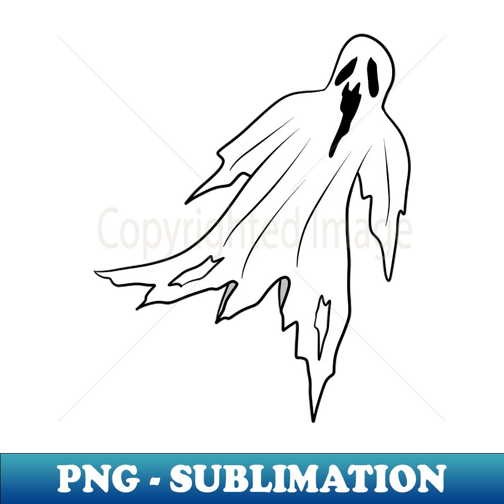 Spooky Halloween Bed Sheet Ghost - High-Resolution PNG Subli - Inspire ...