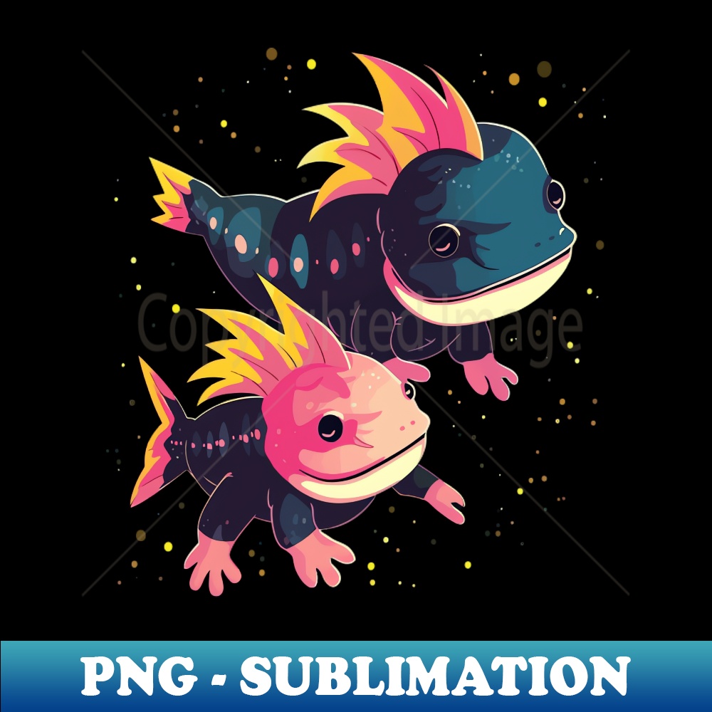 Axolotl Fathers Day - PNG Transparent Sublimation Design - B | Inspire ...