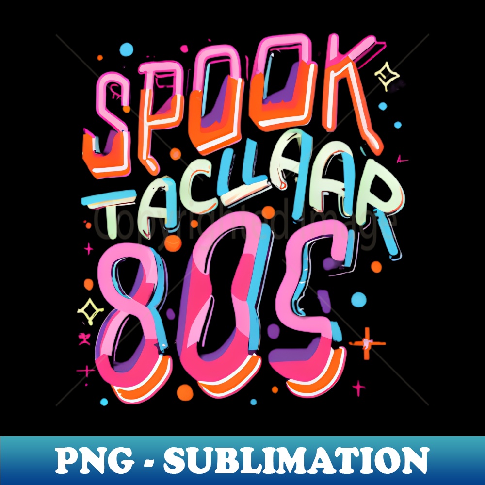 Spooktacular 80s Neon T-Shirt A Blast from the Past with a H | Inspire Uplift