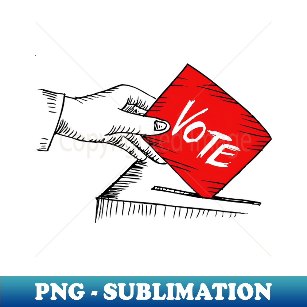 Vote Sketch Hand Drawn - Trendy Sublimation Digital Download | Inspire ...